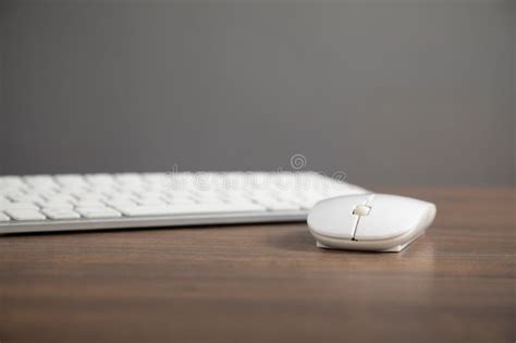 Computer Keyboard And Mouse On The Table Stock Image Image Of Work