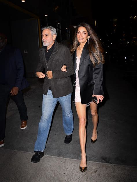 Amal Clooney Outshines Husband George Clooney In A Blazer And Pink