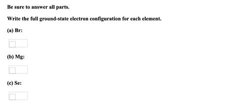 Solved Be Sure To Answer All Parts Write The Full