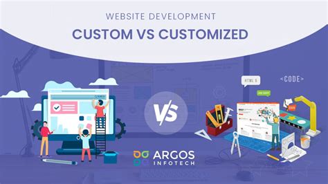 website development custom vs customized argos infotech