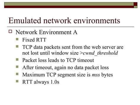 tcp congestion avoidance algorithm identification ppt