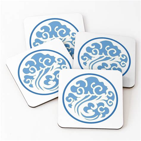Gusu Lan Clan Insignia The Untamed Mo Dao Zu Shi Coasters Set Of 4