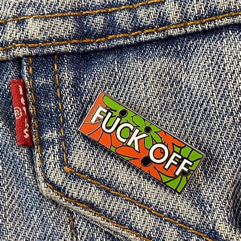 Fuck Off Enamel Pin Badge Pick Me Up T By The Chiswick T Company