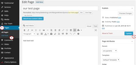 wordpress cherry 3 x how to enable comments on pages template
