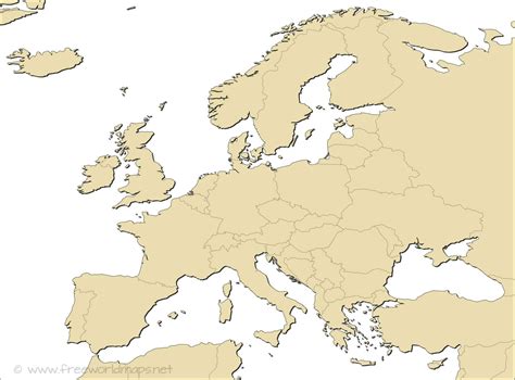 Map Of Europe And Asia No Labels Adams Printable Map