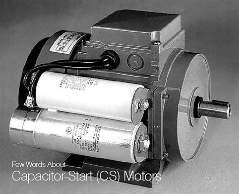 The Capacitor Start Cs Or Capacitor Start Induction Run Motor Is A