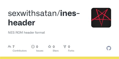 Github Sexwithsatanines Header Nes Rom Header Format