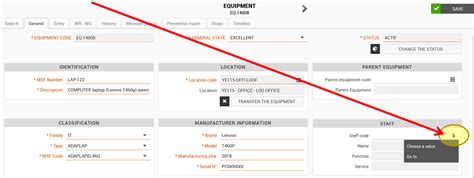 D7 Staff Definition Create Himher Assignremove An Equipment To