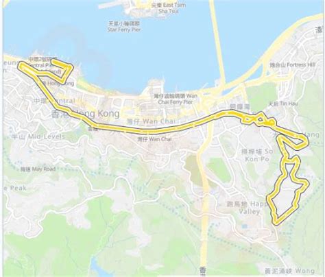 Hong Kong Bus Route No 11 Central Ferry Piers To Jardines Lookout Circular In Hong Kong