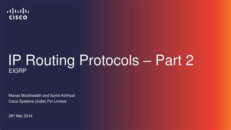 PPT Configure And Troubleshoot IP Routing Protocols EIGRP OSPF PowerPoint Presentation