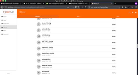 No Mqtt Binding In Openhab 23 Bindings Openhab Community