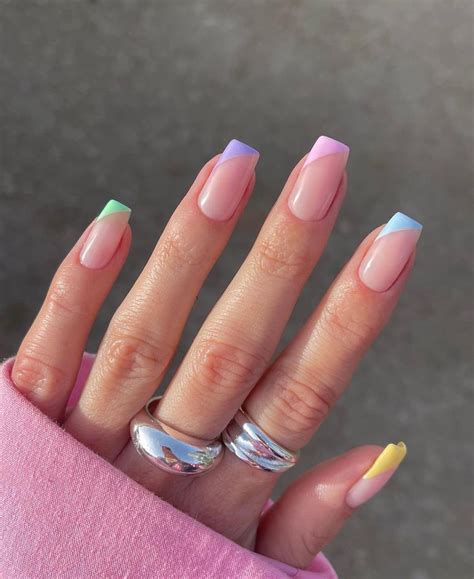 20 Latest Multi Colored Nail Designs To Try In 2024