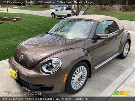 Toffee Brown Metallic 2015 Volkswagen Beetle 18t Convertible Beige