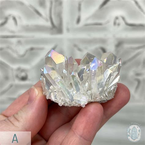 Angel Aura Clear Quartz Crystal Clusters Aura Quartz Available