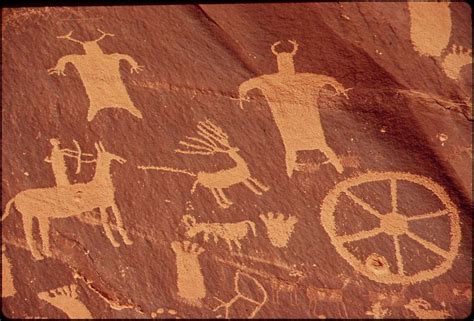 Newspaper Rock Is A Large Cliff Mural Of Ancient Indian Petroglyphs And