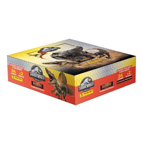 Jurassic World Roar Trading Cards Fat Packs Display 10 Bigkingrelicshu