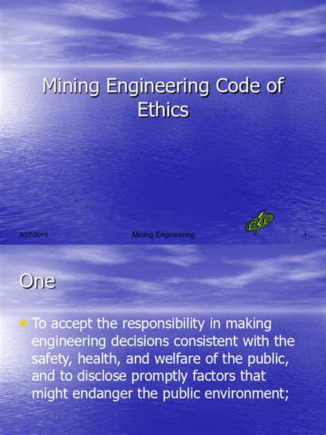 Mining Engineers Ethics Guide Pdf