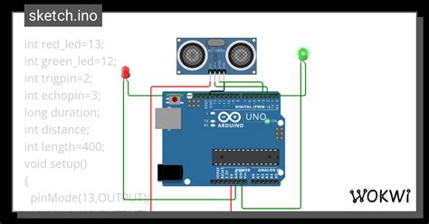 Water Level Ultra Sensor Wokwi ESP STM Arduino Simulator
