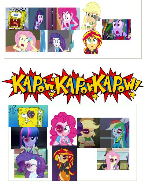 Spongebob Mane 7 Beats Up By Tmzstudioz On Deviantart