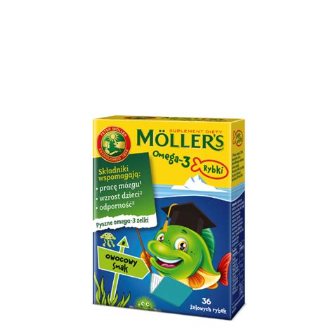 Tran w żelkach - żelki z tranem dla dzieci Möller’s Omega-3 Rybki ...