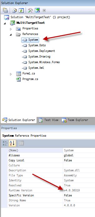 Visual Studio 2010 VS2010 Multi Targeting Not Working Correctly
