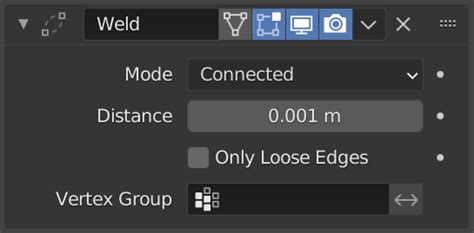 Weld Modifier — Blender Manual