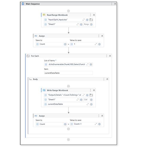 How To Split Datatable And Save In Multiple Excel Files Studio