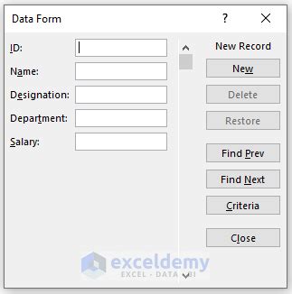 How To Create A Printable Form In Excel Easy Ways