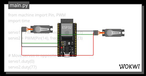 ATWB Servo Movement Wokwi ESP32 STM32 Arduino Simulator