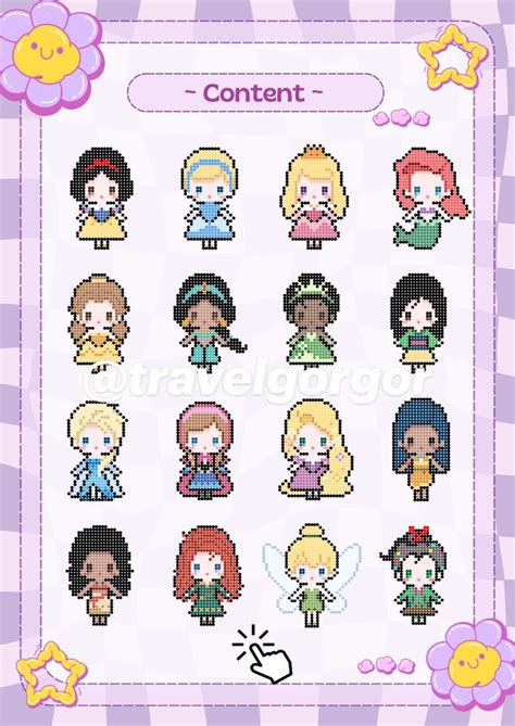 Princess Perler Bead Pattern Template Ebbok Pdf Travelgorgors Ko Fi