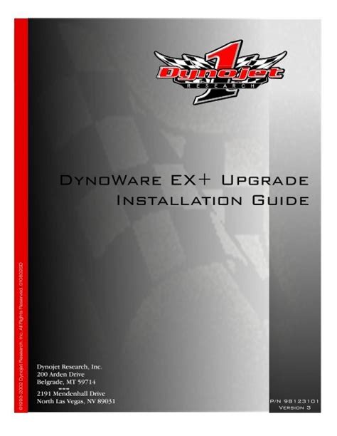 DynoWare EX Upgrade Installation Guide Dynojet Research