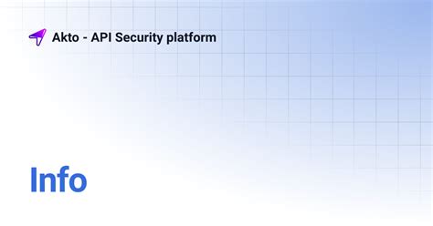 Info Akto Api Security Platform