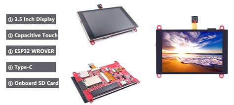 ESP TFT Touch Capacitive With Camera Makerfabs