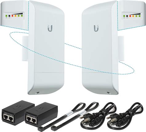 Ubiquiti LocoM5 Bridge Kit - 2 Units Pre-Configured Nanostation M5 ...