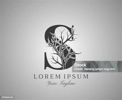 죽은 나무 디자인 로고 아이콘 문자 S 창조적 인 알파벳 소름 건조 나무 브래치 자연 로고 템플릿 0명에 대한 스톡 벡터 아트 및 기타 이미지 Istock