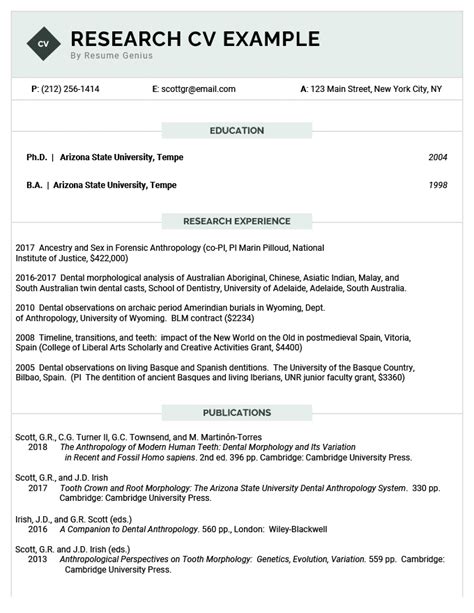 Cv Examples 250 Curriculum Vitae Samples Free Download