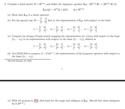 [solved] 2 consider a fixed matrix m r2x2 and de solutioninn