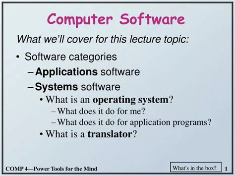 PPT Computer Software PowerPoint Presentation Free Download ID 258565