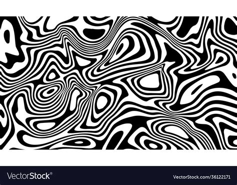 Monochrome Pattern Curved Lines Striped Royalty Free Vector