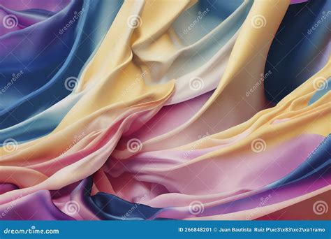 Spectacular Classy Background Of A Silky Smooth Dark Blue Fabric With A