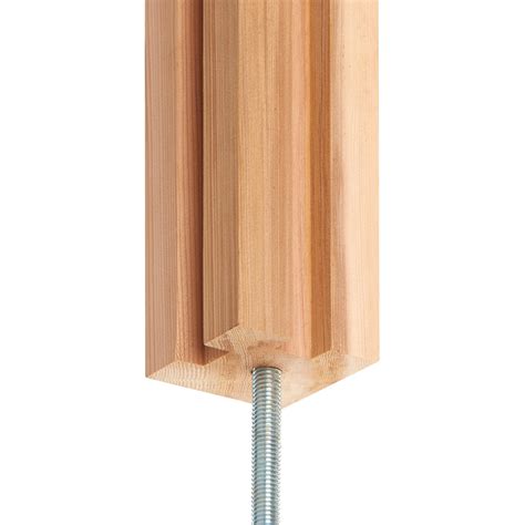 Batten Trellis Post Wall Top Adjacent Sides Groove Fixed Corner Pos