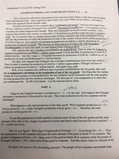 Solved Assignment Econ Spring BabeS WHOSE Chegg Com