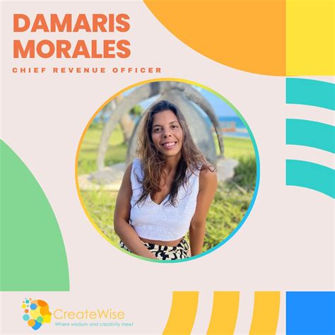 Meet Our Team Chief Revenue Officer Damaris Morales Damaris Is A