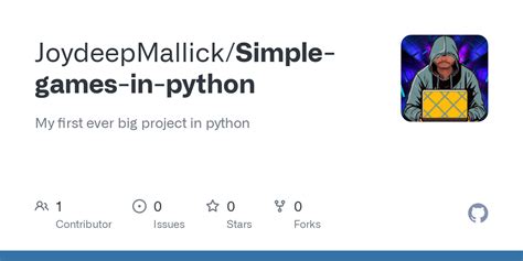 GitHub JoydeepMallick Simple Games In Python My First Ever Big Project In Python