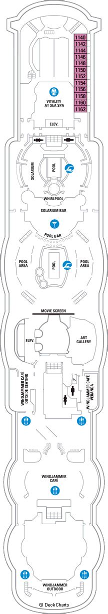 Royal Caribbean Jewel Of The Seas Deck Plans Ship Layout Staterooms