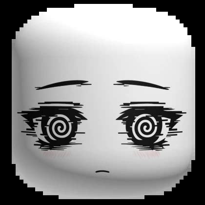 Glitched Hypnotized Monochrome Face Spiral Eyes Roblox Item Rolimons