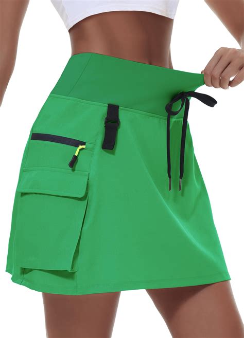 Mivei Womens Hiking Cargo Skort Skirt High Waisted Golf Dressy Casual
