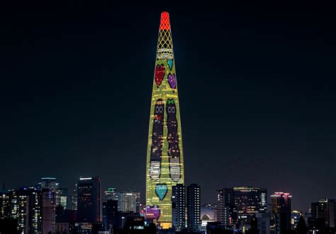 빼빼로데이 즐겨요…롯데웰푸드 롯데타워에 캐릭터 영상 송출 연합뉴스