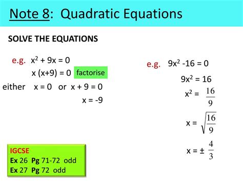 Ppt Solving Equations Igcse Chapter 2 Powerpoint Presentation Free Download Id 1840729
