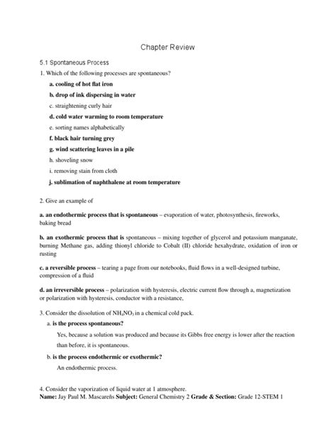 Gen Chem 2 Week 1 Pdf Pdf Water Entropy